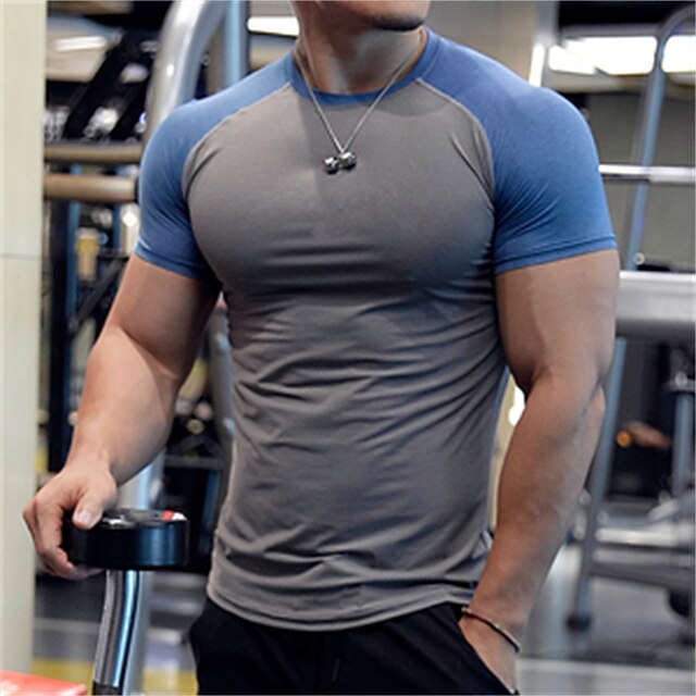 Men's Compression Shirt Running Shirt Short Sleeve Tee Tshirt Athletic ...