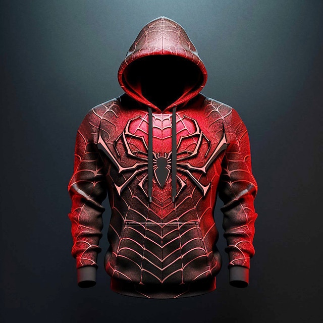 Halloween Spider: No Way Home Mens Graphic Hoodie Spiders Web Fashion Daily Basic 3D Print ...