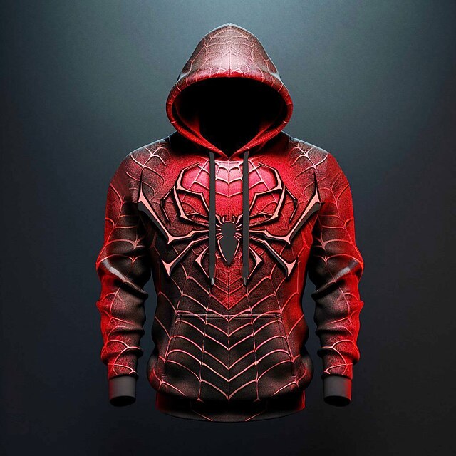 Halloween Spider: No Way Home Mens Graphic Hoodie Spiders Web Fashion ...