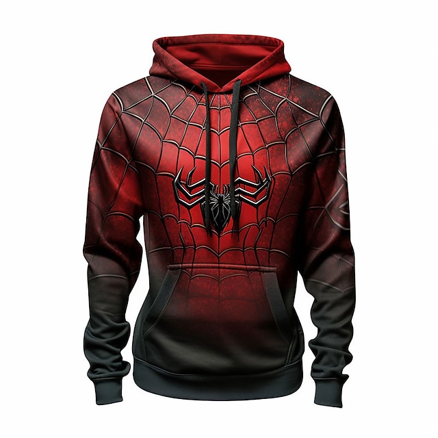 Halloween Spider: No Way Home Mens Graphic Hoodie Spiders Web Fashion Daily Basic 3D Print ...