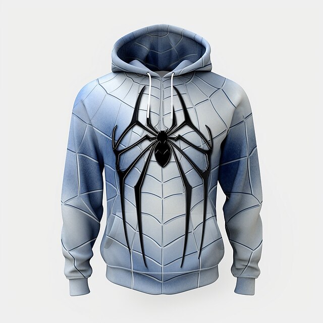 Halloween Spider Hoodie Mens Graphic Spiders Web Fashion Daily Basic 3D Print Pullover Sports ...