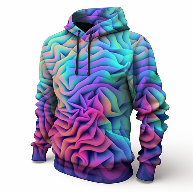carnaval graphique bloc de couleurs mode masculine impression 3d sweat ...