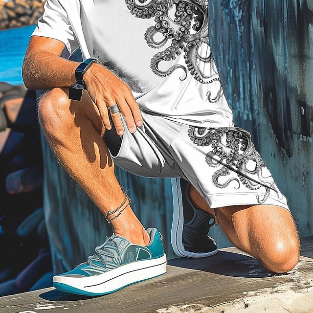 bermuda masculina despreocupada interlude x joshua jo com estampa de ...