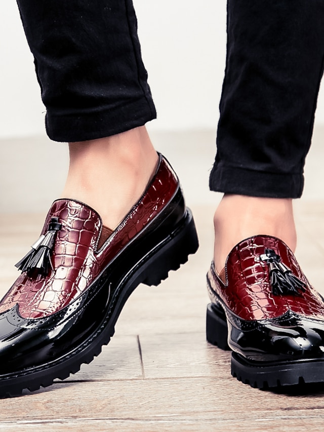 Men's Loafers & Slip-Ons Brogue Tassel Loafers Bullock Shoes Wingtip ...