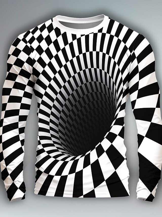 Graphic de impresión en 3D Engaño visual Diario Design Artístico Hombre ...