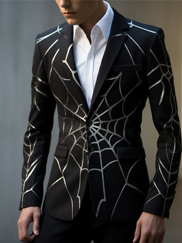 Spider Business Men's Coat Blazer Work Wear to work Going out Fall ...