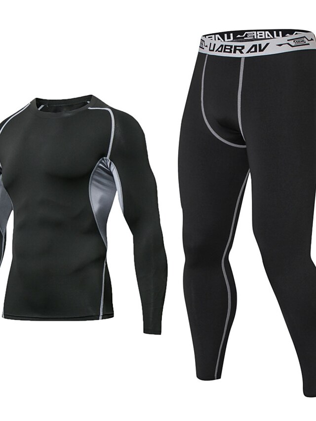 Men's Tracksuit Workout Outfits GYM Pants Gym Tank Leotard Compression ...